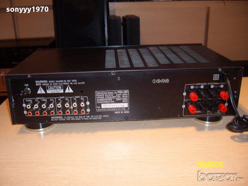 denon pma-280-stereo amplifier-внос швеицария в Ресийвъри, усилватели ...