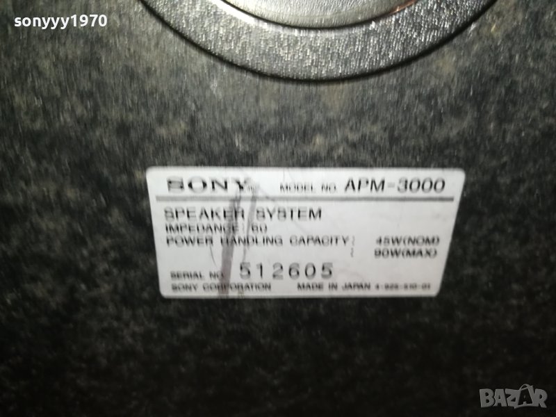 SONY APM-3000 MADE IN JAPAN-ВНОС SWISS 2901241558 в Тонколони в гр ...