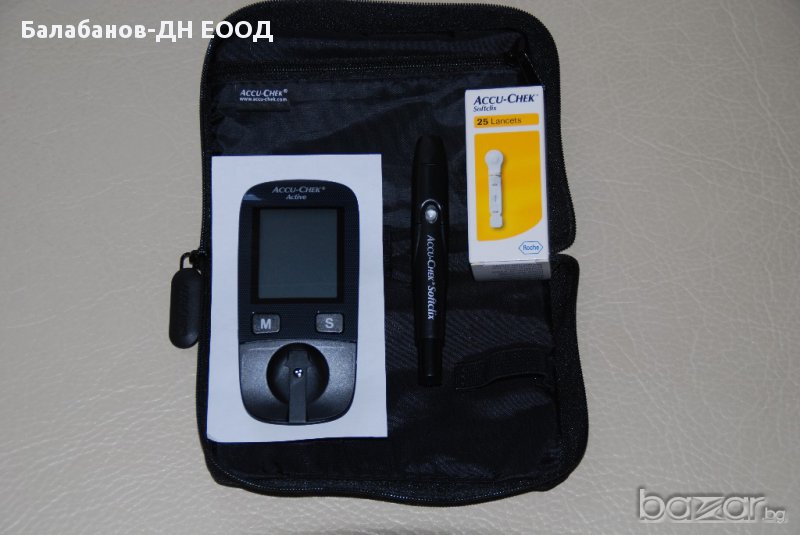 Глюкомер за измерване на кръвна захар Accu Chek Active 110 бр тест ленти в Уреди за