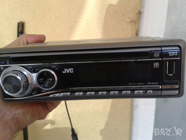 CD авторадио приемник JVC KD-G631E с USB * в MP3 и MP4 плеъри в гр ...