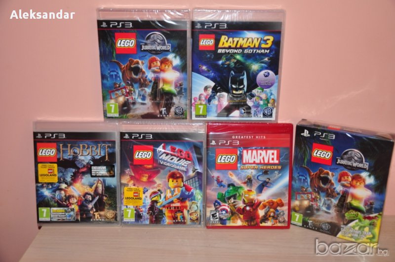 Нови ps3,Lego Jurassic World,Marvel,Hobbit,Batman,Movie,Джурасик,лего ...