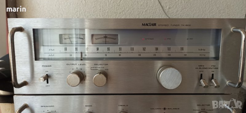 Усилвател maclair ak 635 комплект с радио tk 600 и дек. в Ресийвъри, усилватели, смесителни ...