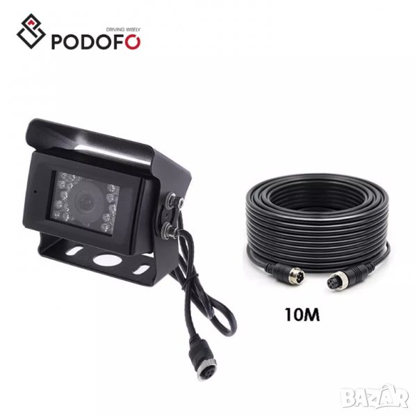 Камера за задно виждане, четири пина, камера 4 pin за заден ход, 12V ...
