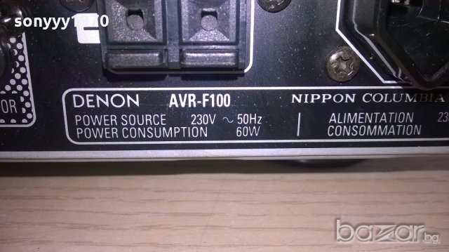 denon avr-f100 stereo receiver-внос швеицария в Ресийвъри, усилватели ...