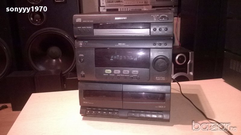 Samsung max-440-cd/tuner/amplifier/aux/tape-швеицария в Ресийвъри ...