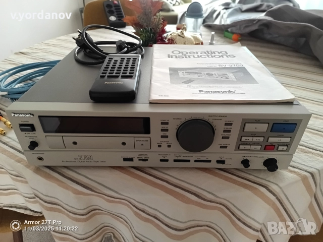 Panasonic SV-3700 DAT Player с дистанционно и инструкции в Ресийвъри, усилватели, смесителни ...