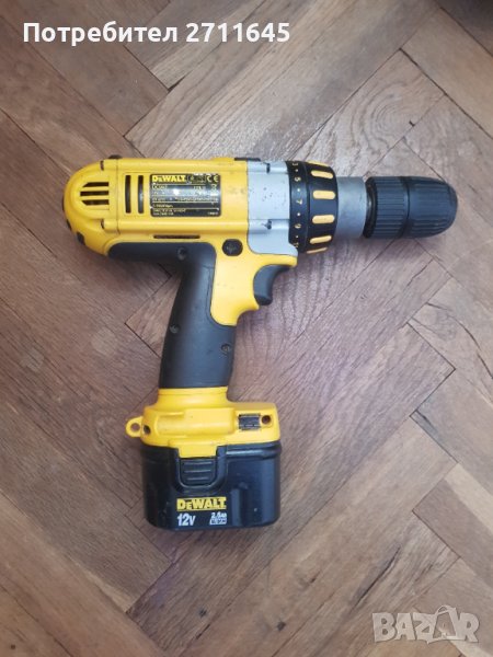 DeWalt винтоверт ударен за бетон , с нова батерия в Винтоверти в гр ...