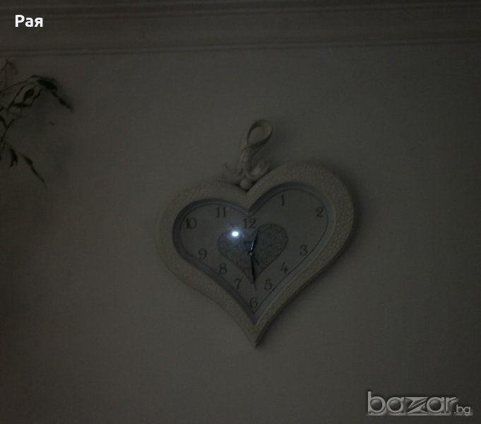 Стенен часовник във формата на сърце Baoli Clock quartz в Стенни ...