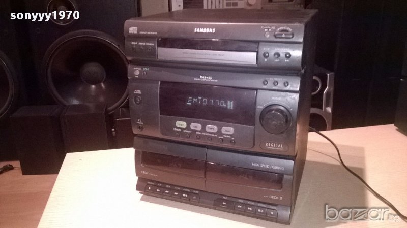 Samsung max-440-cd/tuner/amplifier/aux/tape-швеицария в Ресийвъри ...