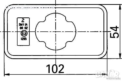 Лед габарит за ВОЛВО, VOLVO FH/FM/ - 24 волта с Букса в Части в гр ...