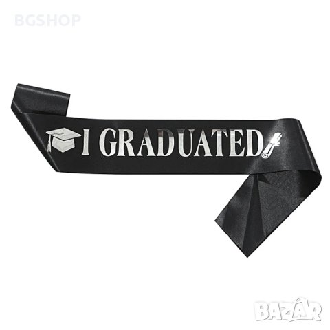 Абитуриентски шал: I Graduated - Black / White в Шалове в гр. София ...