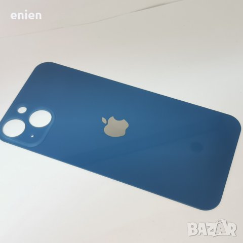 Заден капак, панел стъкло за iPhone 13 / Син в Резервни части за ...
