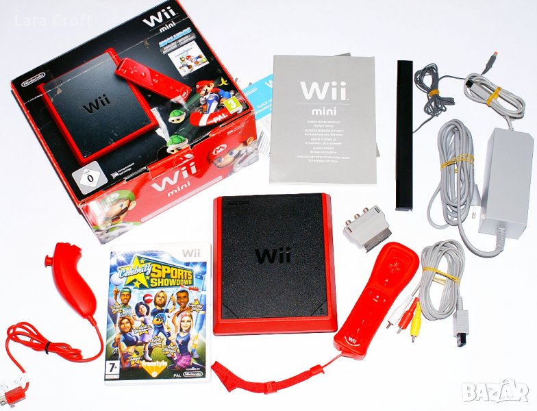 Nintendo Wii Mini пълен комплект Нинтендо мини + подарък игра в ...