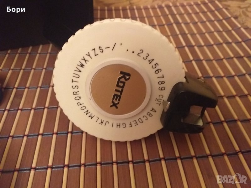 ROTEX 6.3мм 1960г за надписи,етикети,обозначаване в Други ценни ...