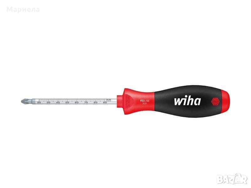 Кръстата отвертка с лазерна Wiha Workshop Pillips screwdriver PZ 2 Blade length: 100 mm DIN ISO ...
