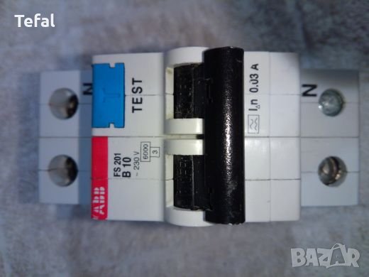 Дефектнотокова защита ABB , FS201 , B10 , 0.03 A в Други машини и части ...