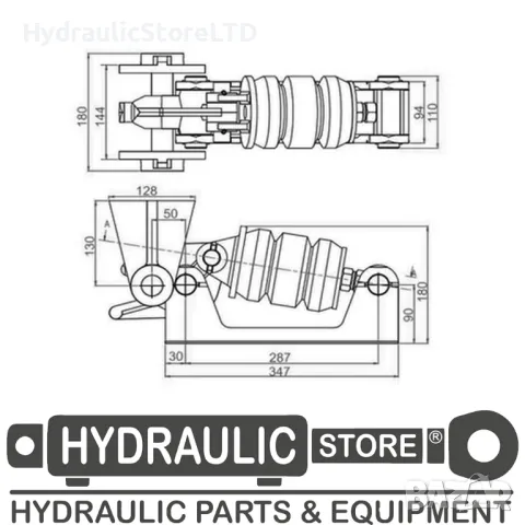 HYFIX Фиксатор за самосвален кош HYVA 08102864Т + 14897167Т в Части в ...