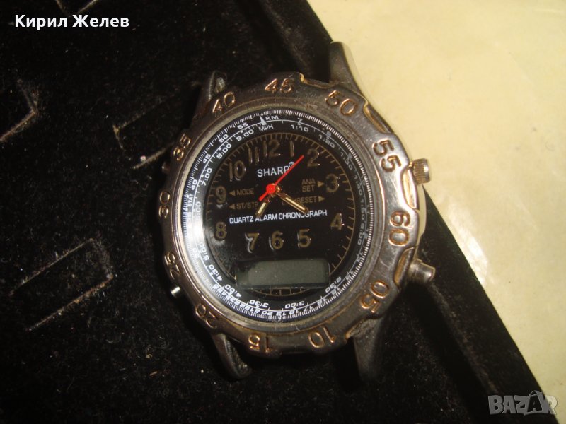 SHARP quartz Alarm chronograph ОРИГИНАЛЕН ЯПОНСКИ КВАРЦОВ ВИНТИДЖ ...