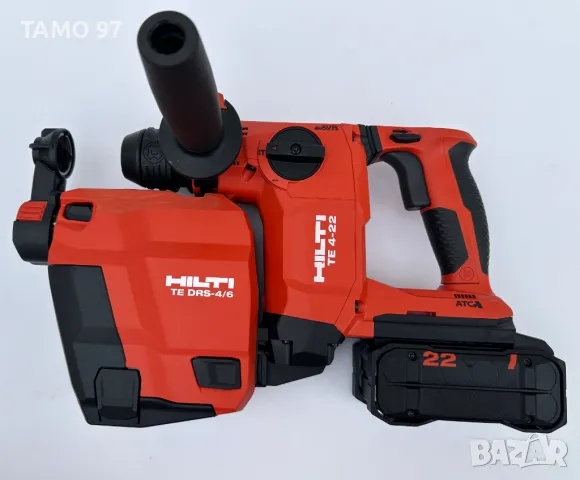 Hilti TE 4-22 Nuron + Hilti TE DRS-4/6 - НОВ Безчетков перфоратор с прахоуловител 2024г. в Други ...