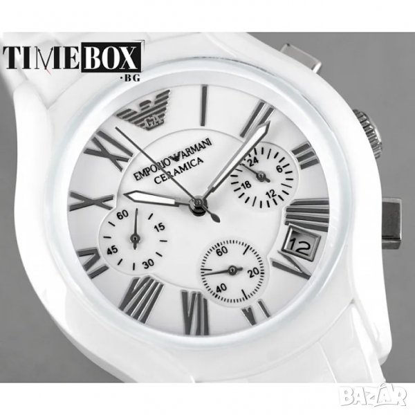 Emporio Armani AR1404 Ceramica Chronograph. Нов дамски часовник в ...