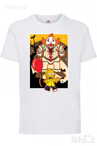 Детска тениска The Simpsons Krusty The Clown Pennywise 01,Всички ...