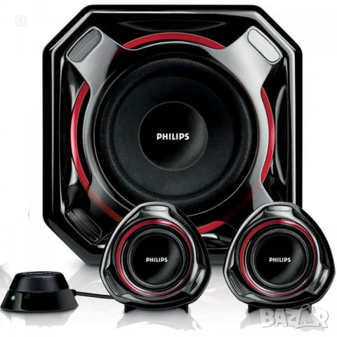 Феноменални PHILIPS 2.1 колонки с МОЩЕН BASS Subwoofer в Тонколони в гр ...