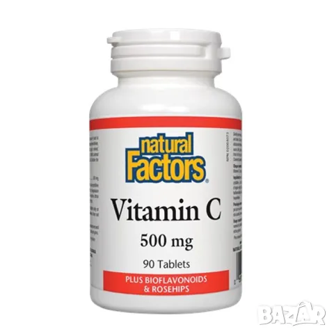 Natural Factors Vitamin C plus Bioflavonoids 500 мг х 90 таблетки в Хранителни добавки в гр ...