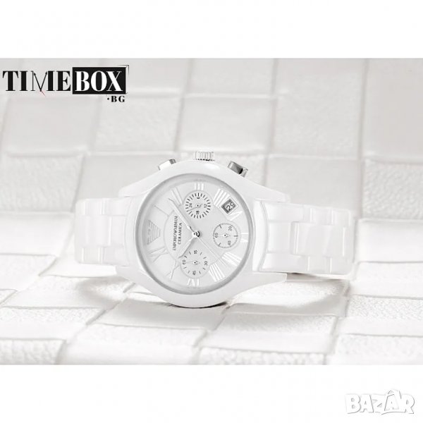 Emporio Armani AR1404 Ceramica Chronograph. Нов дамски часовник в ...