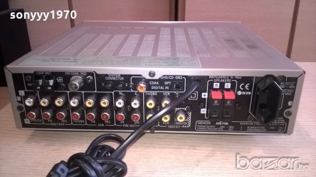 denon avr-f100 stereo receiver-внос швеицария в Ресийвъри, усилватели ...