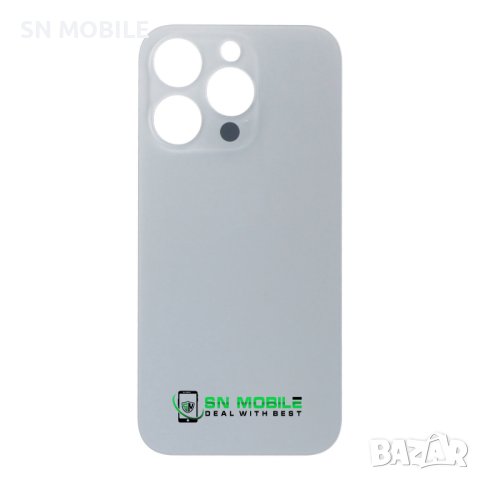 Заден капак за iPhone 14 Pro Max white BIG HOLE OEM в Резервни части за ...
