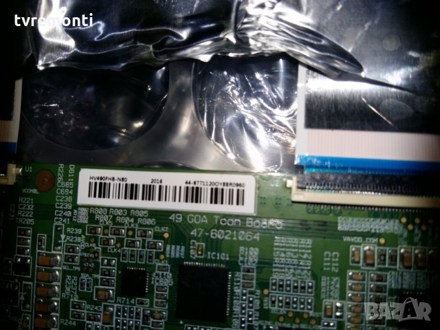 T-con BOARD ,49 GOA Tcon Board 47-6021064,HV490FHB-N80 в Части и Платки ...