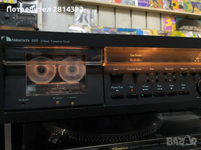 Касетен Дек NAKAMICHI 580 Рядък НАК СЕРВИЗИРАН, ОТЛИЧЕН вид и състояние ...