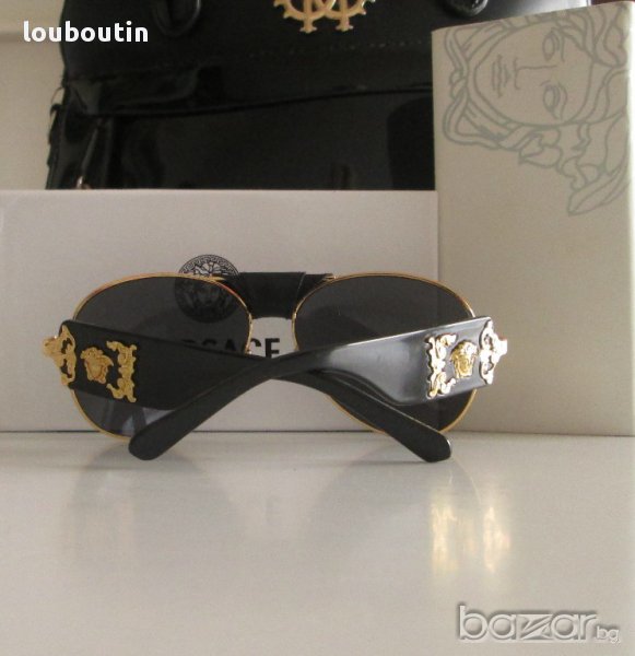 Налични Versace VE2150 black gold слънчеви очила UV 400 защита реплика ...