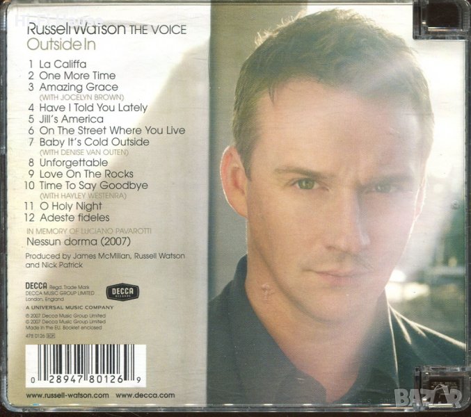 Russell Watson-Outside in в CD дискове в гр. Бургас - ID36971177 — Bazar.bg